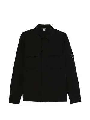 C.P. COMPANY C. P. Company Essential Zip Lens Overshirt Mini Fit - Black