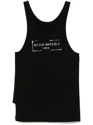 MAISON MARGIELA Logo Print Tank Top