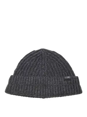 MAISON MARGIELA Ribbed Wool-blend Beanie - Nero