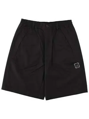 C.P. COMPANY Cotton Logo Shorts - Black