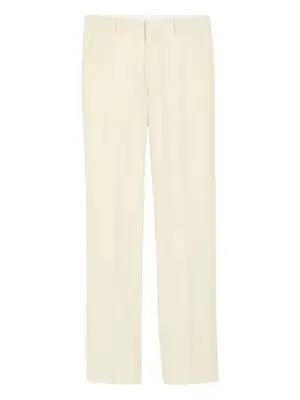 AMI Paris Straight Leg Trousers - Blanccreme