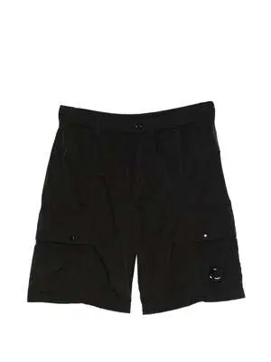 C.P. COMPANY Cargo Bermuda Shorts With Buckle Closure - Black
