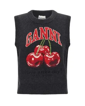 GANNI Sophisticated Woman's Stylish Jacket - Phantom