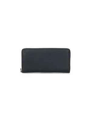 MAISON MARGIELA Four Stitches Zip-around Wallet - Black