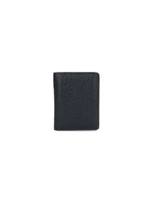 MAISON MARGIELA Mini Bifold Wallet With Keyring 8 Cm X 10 Cm X 2 Cm - Black
