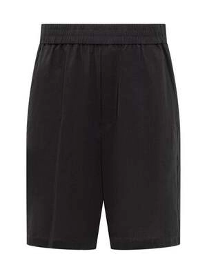 AMI Paris Elasticated Waist Bermuda Shorts - Black
