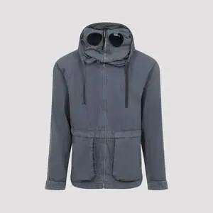 C.P. COMPANY Wax Explorer Goggles-detail Jacket - Grey