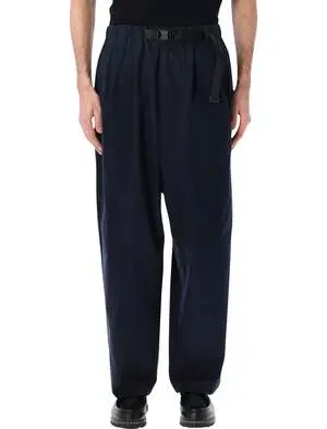 Comme Des Garçons Relaxed Fit Belted Utility Trousers - Blue