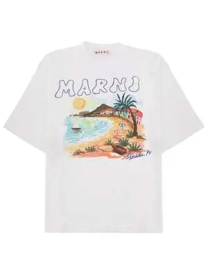 Marni Graphic Cotton Knit T-shirt