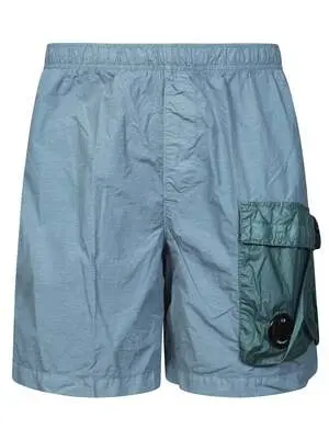 C.P. COMPANY Classic Bermuda Shorts With Side Pocket - Blu