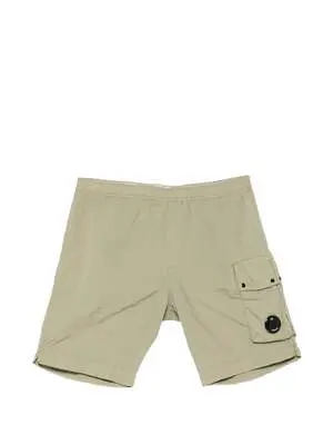 C.P. COMPANY Drawstring Waist Cargo Shorts - Green