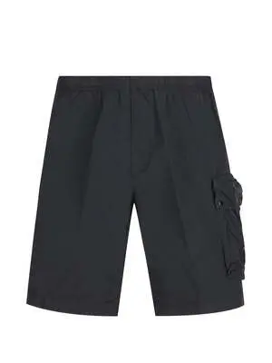 C.P. COMPANY Cargo Mini Shorts With Drawstring Waist - Black