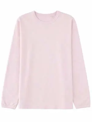SUNFLOWER Long Sleeve Crewneck T-shirt - Pink