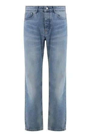 AMI Paris Classic Fit Straight Leg Jeans - Denim