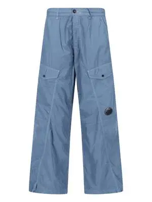 C.P. COMPANY Cargo-pockets Straight-leg Trousers - Blue