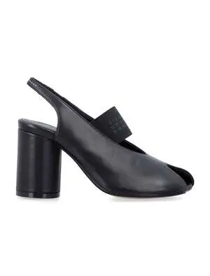 MAISON MARGIELA Sculpted Open-toe Slingback Sandals - Black