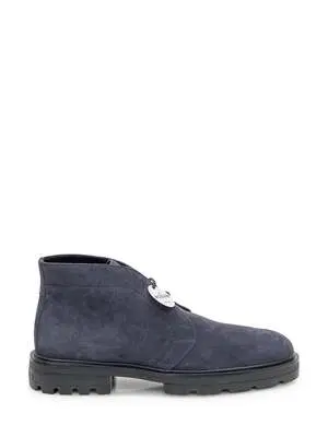 Hogan Stylish Leather Ankle Boots For Fw25 - Notte