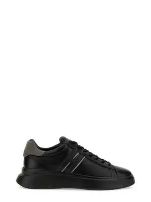 Hogan H580 Leather Sneakers - Black