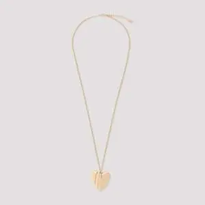 Amina Muaddi Heartbreaker Necklace - Metallic