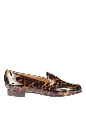 CAREL Leopard Print Penny Loafers