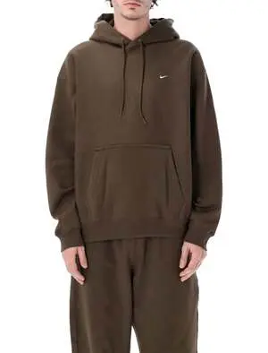 Nike Solo Swoosh Relaxed Fit Hoodie - Dk Hazel