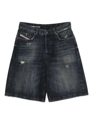 DIESEL® Front Button Closure Mini Shorts Size - Blue
