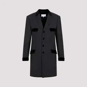 MAISON MARGIELA Wool Tailored Long Jacket