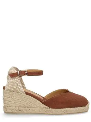 CASTAÑER CASTANER Canvas Espadrille Wedge Mary Jane Sandal