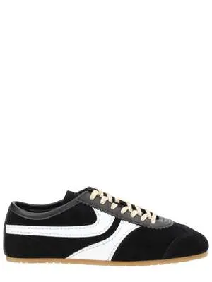 Dries Van Noten DRIES VAN NOTEN Leather-Trimmed Suede Sneakers Black