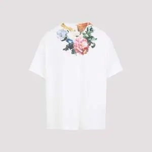 MAISON MARGIELA Floral Print T-shirt For - White