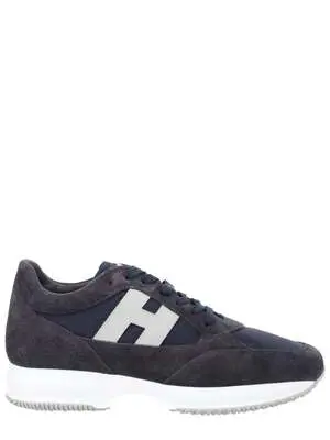 Hogan Interactive Sneakers With "h" Logo Detailing - Blue