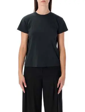 MAISON MARGIELA Cotton Jersey T-shirt With Satin Panel - Black
