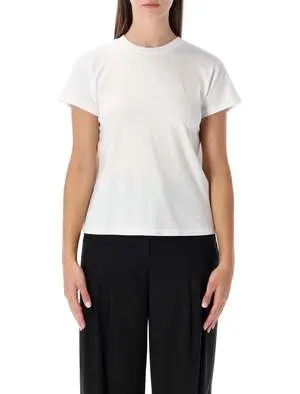 MAISON MARGIELA Cotton Jersey T-shirt With Satin Panel - White