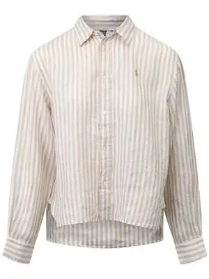 Ralph Lauren Linen Button-up Shirt For - Beige
