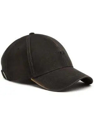 DIESEL® Logo Embroidered Cotton Cap - Nero