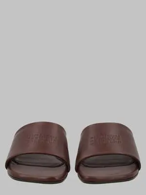 MAISON MARGIELA Stylish Leather Sandals For - Brown