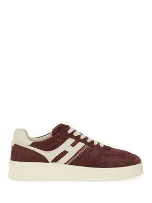 Hogan H630" Leather Sneakers - Bordeaux