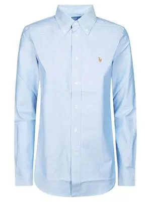 Polo Ralph Lauren The Iconic Stretch Slim Fit Oxford Shirt For - Azzurro