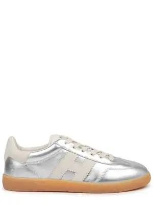 Hogan Hogan Low Top Lace Up Sneakers Silver