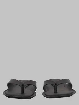 MAISON MARGIELA Leather Thong Sandals - Black