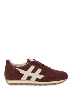 Hogan Classic Leather Sneakers - Bordeaux