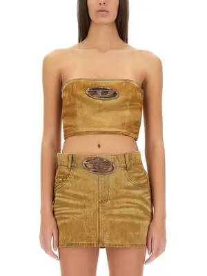 DIESEL® Regular Fit Cotton Top - Beige