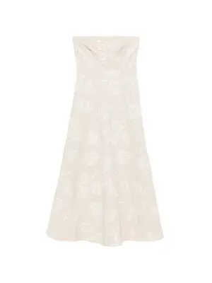 ROTATE BY BIRGER CHRISTENSEN Jacquard Embossed Mini Dress - Bianco