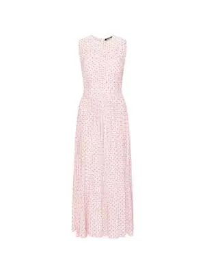 ROTATE BY BIRGER CHRISTENSEN Sleeveless Ruched Mini Dress - Rosa