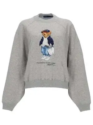 Polo Ralph Lauren Crewneck Sweatshirt With Graphic Print - Grey