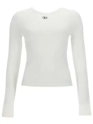 DIESEL® Slim Fit Long Sleeve T-shirt - White