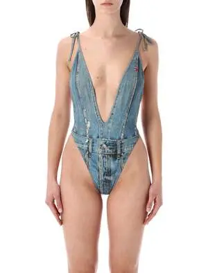 DIESEL® One Piece Swimsuit - Denim Print
