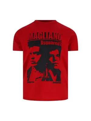 Dsquared2 Graphic Print T-shirt For - Red
