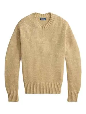 Ralph Lauren 100% Cotton Crew Neck Sweater - Brown