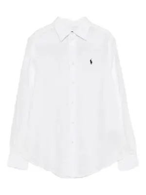 Polo Ralph Lauren Classic Fit Linen Shirt - White